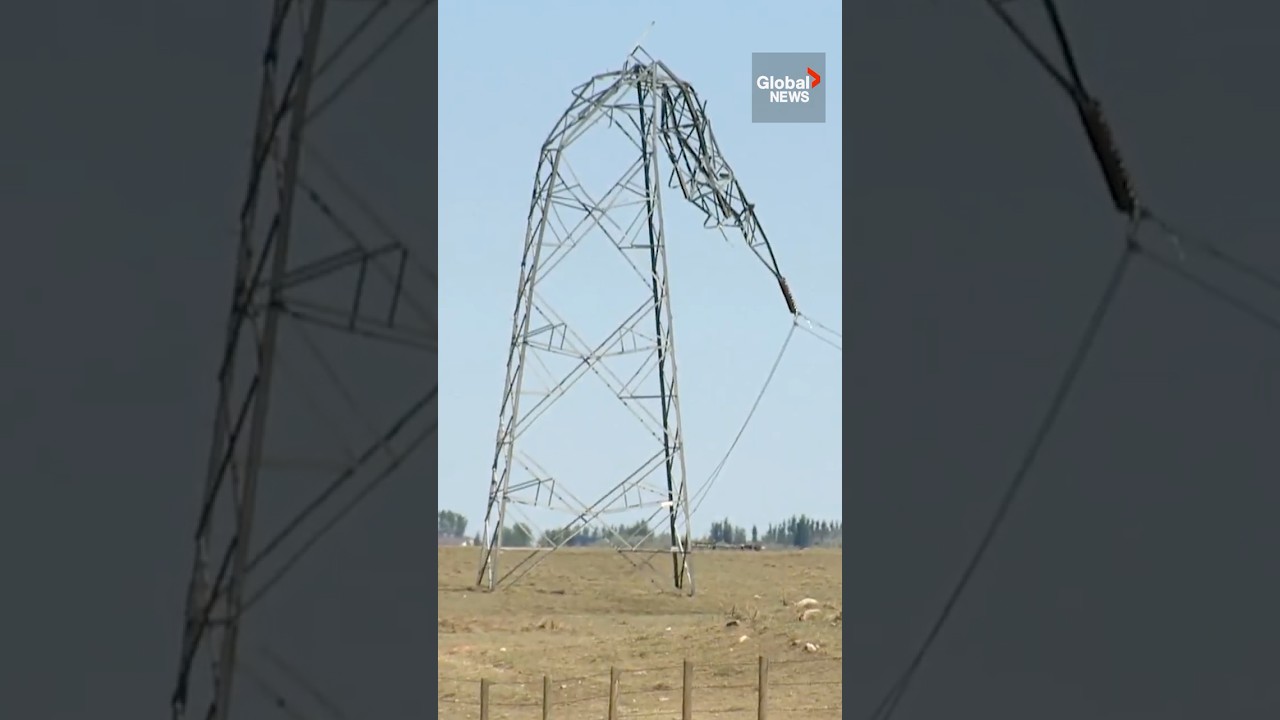 Massive storm snaps power lines, damages homes and cars in southern Alberta ~ VideosArena.com